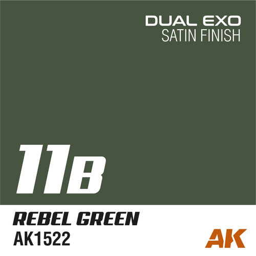 AK-Interactive AK1522 Rebel Green Satin (Dual Exo 11B)