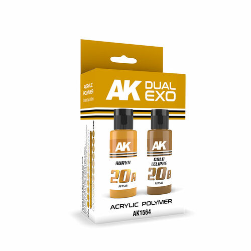 AK-Interactive AK 1564 20A Auryn & 20B Gold Eclipse - Dual Exo Set 20