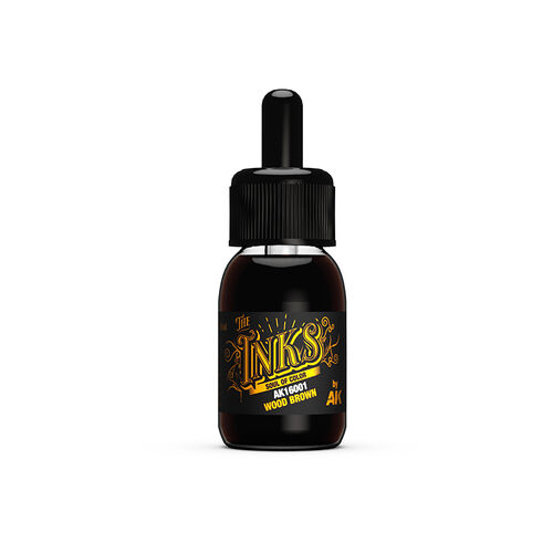 AK-Interactive AK 16001 The Inks - Wood Brown Acrylic