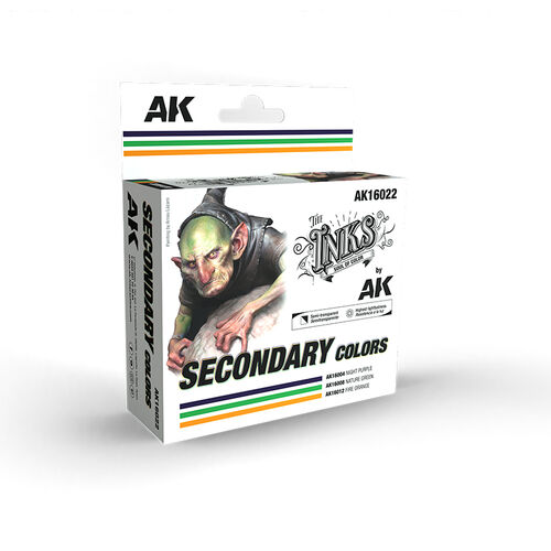 AK-Interactive AK 16022 The Inks Set - Secondary Colors Acrylic