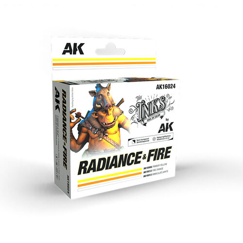 AK-Interactive AK 16024 The Inks Set - Radiance And Fire Acrylic