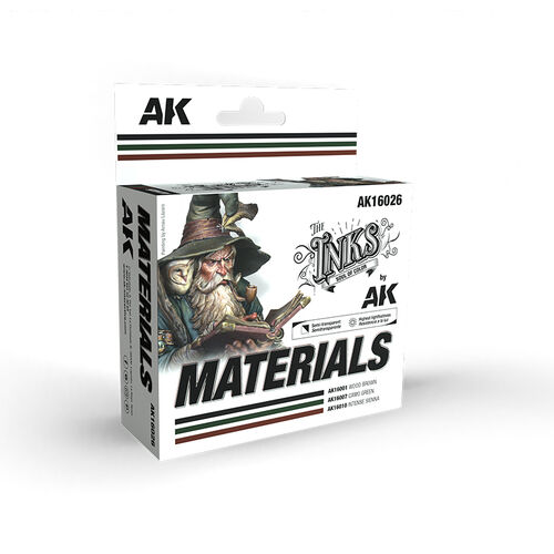 AK-Interactive AK 16026 The Inks Set - Materials Acrylic