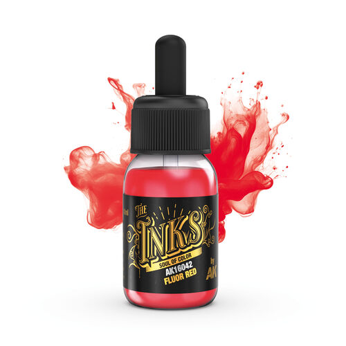 AK-Interactive AK 16042 The Inks - Fluor Red