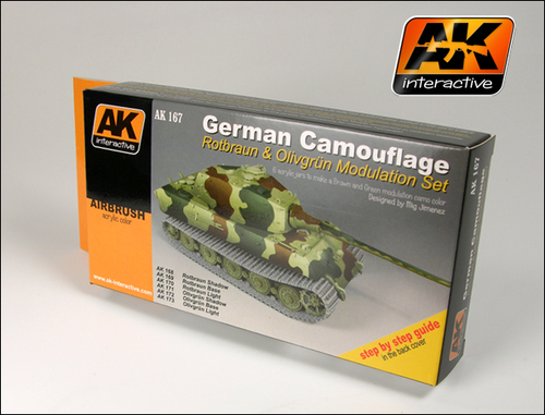 AK-Interactive AK 167 German Green And Brown Modulation Set
