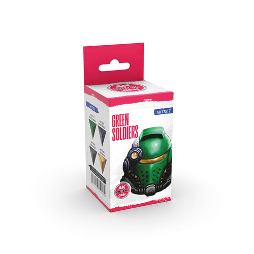 AK-Interactive AK 17517 Green Soldiers Paints Set