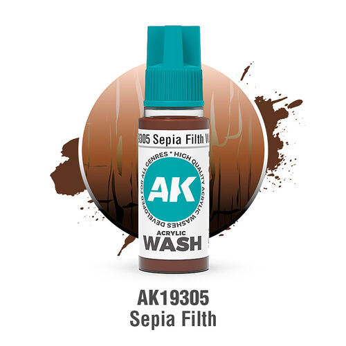 NEW! AK-Interactive AK19305 Sepia Filth Wash