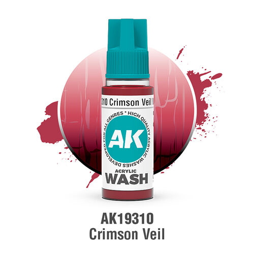 NEW! AK-Interactive AK19310 Crimson Veil Wash