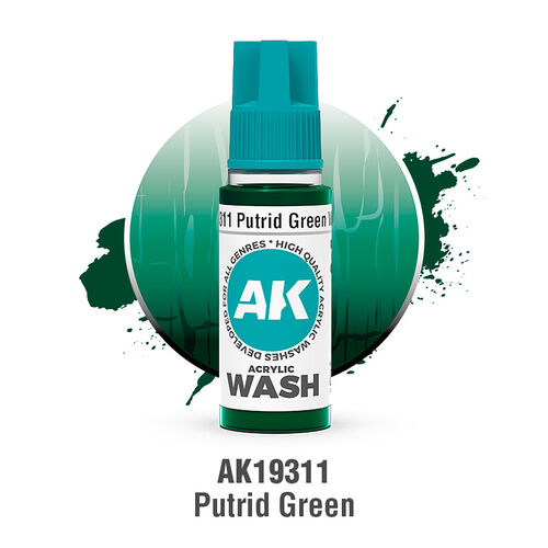 NEW! AK-Interactive AK19311 Putrid Green Wash