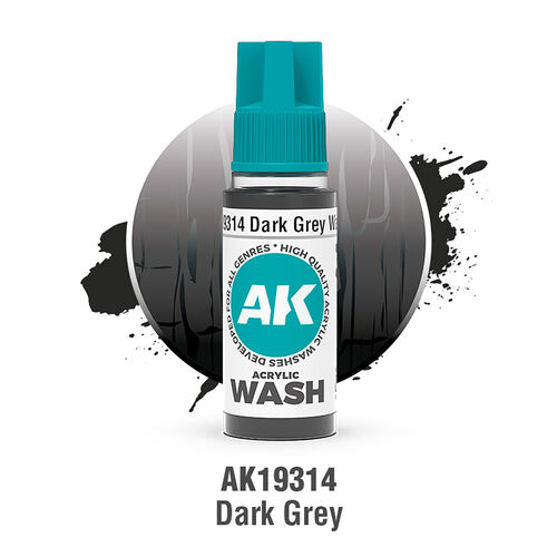 NEW! AK-Interactive AK19314 Dark Grey Wash