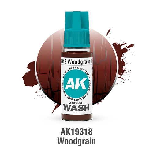 NEW! AK-Interactive AK19318 Woodgrain Wash