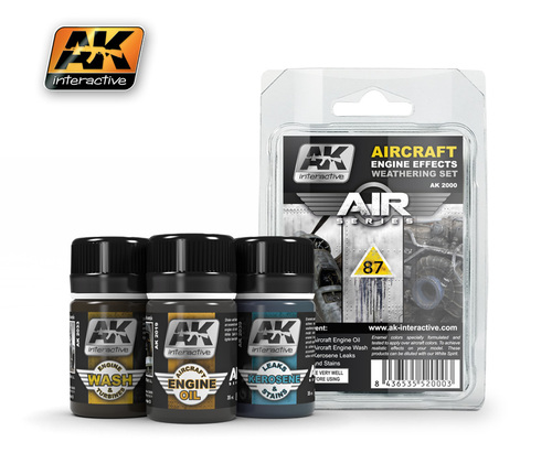 AK-Interactive AK 2000 Aircraft Engine Effects Weathering Set