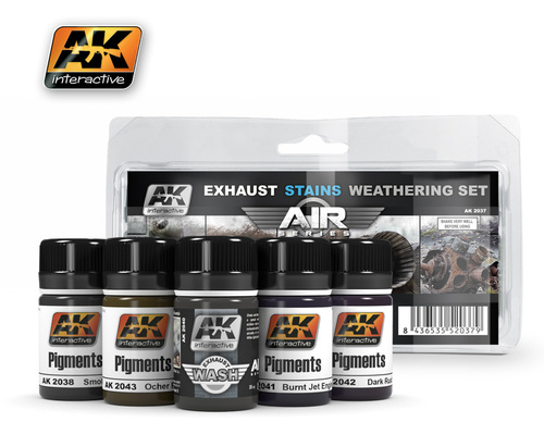 AK-Interactive AK 2037 Exhaust Stains Weathering Set