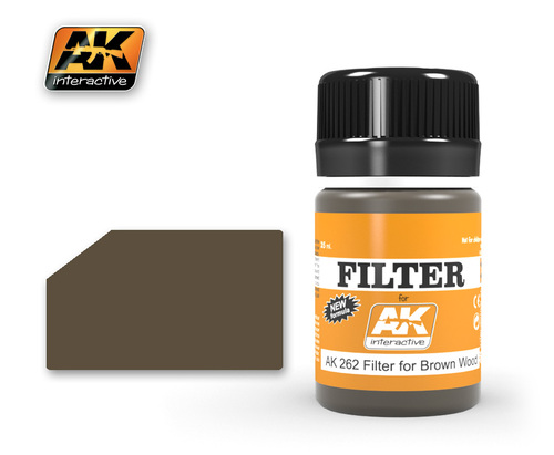 AK-Interactive AK 262 Filter For Brown Wood,35ML