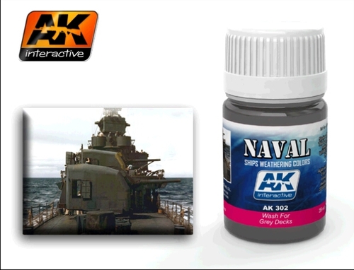 AK-Interactive AK 302 Wash for Grey Decks