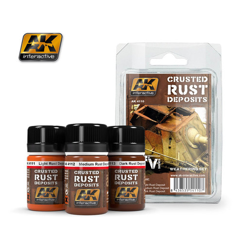 AK-Interactive AK 4110 Crusted Rust Deposits Set
