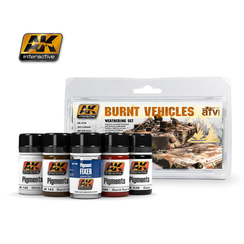 AK-Interactive AK 4120 Burnt Vehicles Set