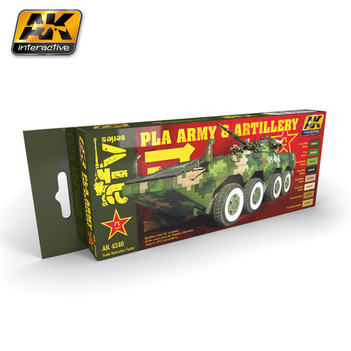 AK-Interactive AK 4240 PLA Army and Artillery colors set