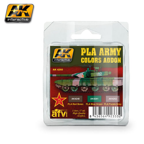 AK-Interactive 4260 PLA Army Colors Add-On Colors Set