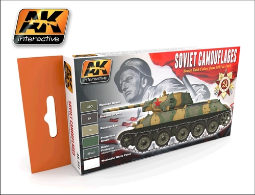 AK-Interactive AK 561 Soviet Camouflages Soviet tank colors 1935-1945 Set