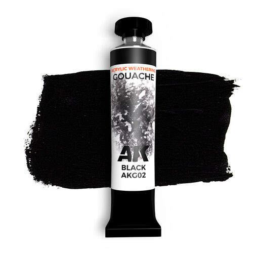 AK-Interactive AKG02 AK Gouache - Black