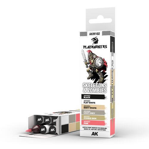 AK-Interactive AK M102 Skeletons & Zombies – Playmarker Set