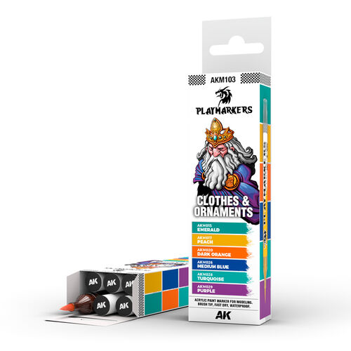 AK-Interactive AK M103 Clothes & Ornaments – Playmarker Set