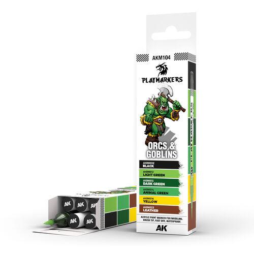 AK-Interactive AK M104 Orcs & Goblins – Playmarker Set