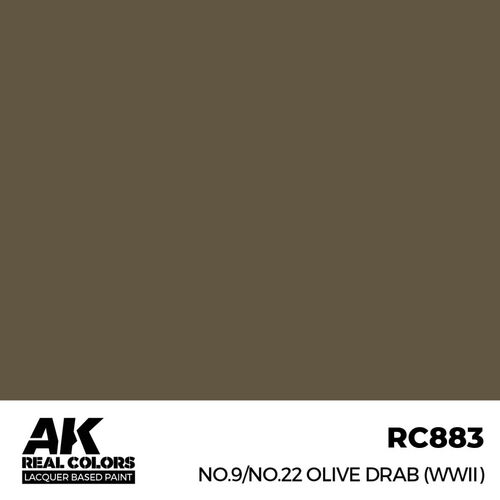 AK-Interactive RC883 No.9/No.22 Olive Drab (WWII)