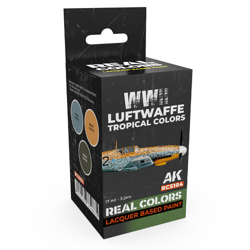 AK-Interactive RCS104 Luftwaffe WWII Tropical Colors Set