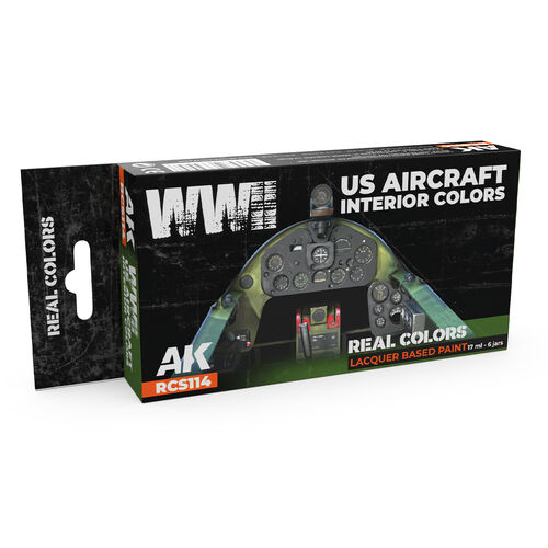 AK-Interactive RCS114 US WWII Aircraft Interior Colors Set