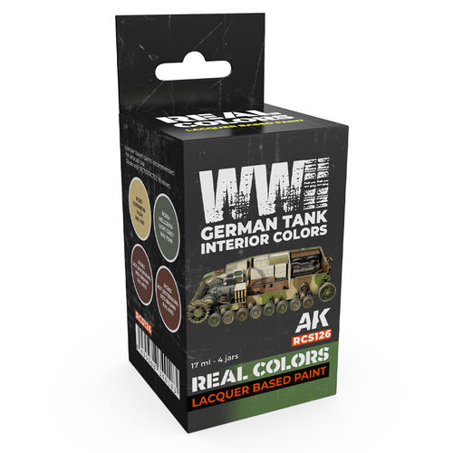 AK-Interactive RCS126 German WWII Tank Interior Colors Set