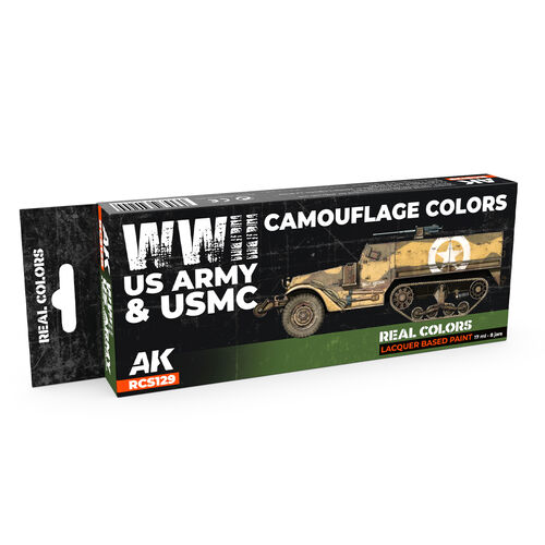AK-Interactive RCS129 US Army & USMC WWII Camouflage Colors