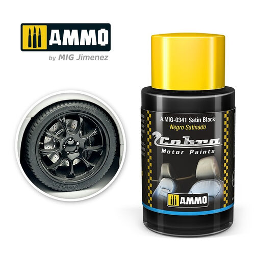 AMMO of Mig Jimenez A.MIG-0341 Cobra Motor Satin Black