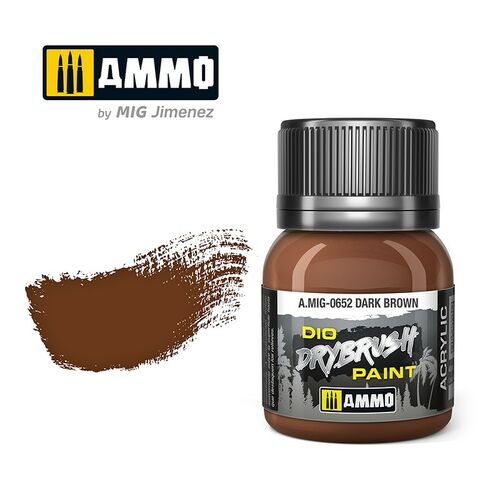 AMMO of Mig Jimenez A.MIG 0652 Dark Brown