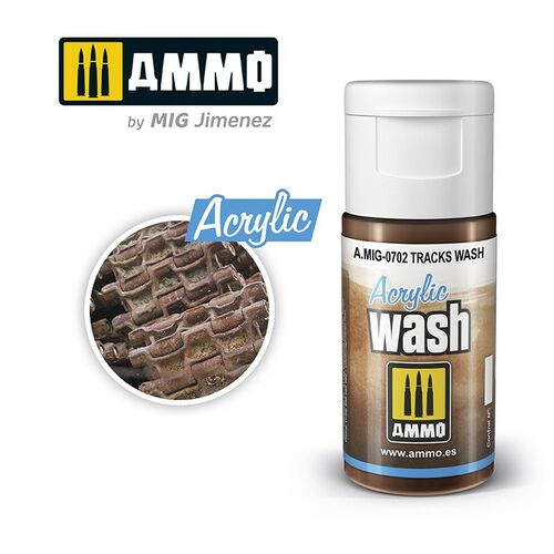AMMO of Mig Jimenez A.MIG 0702 ACRYLIC WASH Tracks Wash