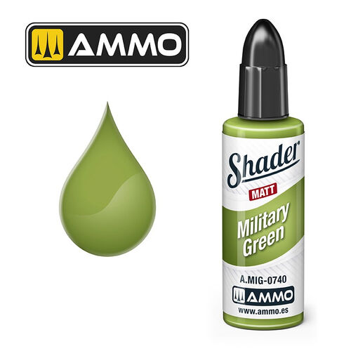 AMMO of Mig Jimenez A.MIG 0740 Military Green Shader Matt