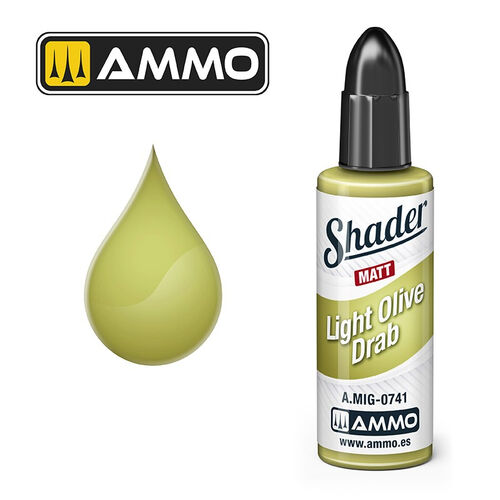 AMMO of Mig Jimenez A.MIG 0741 Light Olive Drab Shader Matt