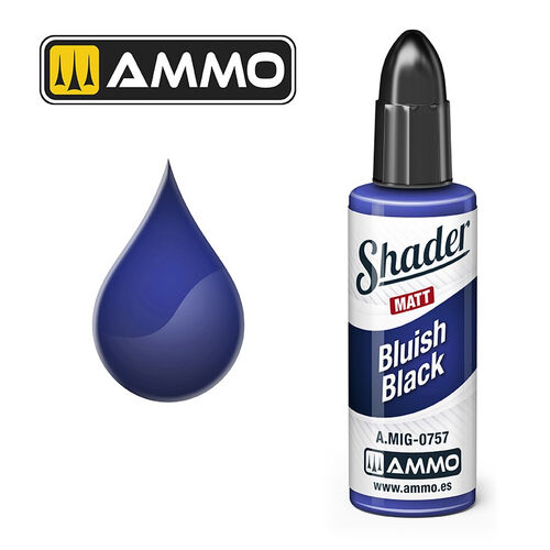 AMMO of Mig Jimenez A.MIG 0757 Bluish Black Shader Matt