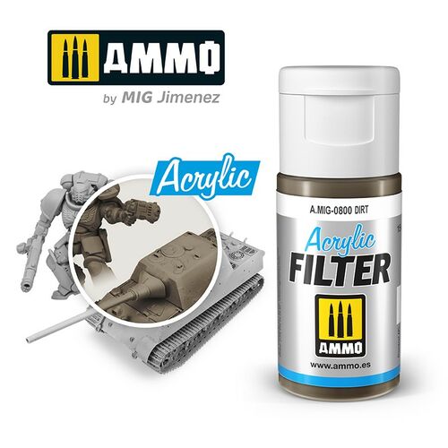 AMMO of Mig Jimenez A.MIG 0800 Acrylic Filter Dirt