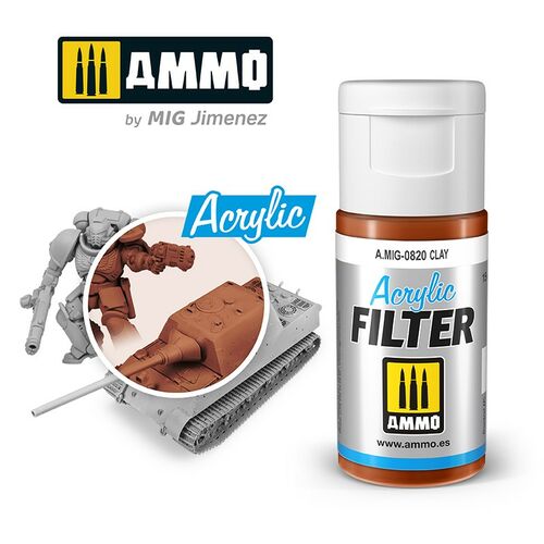 AMMO of Mig Jimenez A.MIG 0820 Acrylic Filter Clay