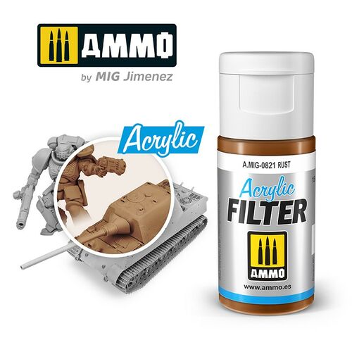 AMMO of Mig Jimenez A.MIG 0821 Acrylic Filter Rust