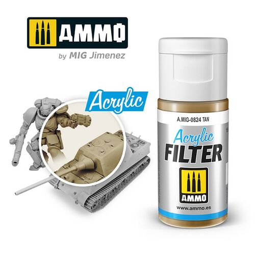 AMMO of Mig Jimenez A.MIG 0824 Acrylic Filter Tan