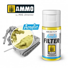 AMMO of Mig Jimenez A.MIG 0825 Acrylic Filter Yellow