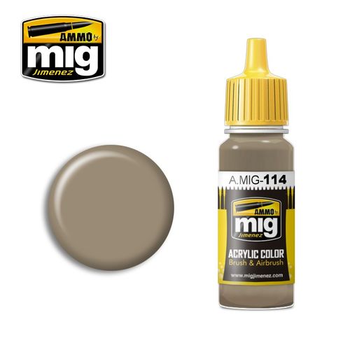 AMMO of Mig Jimenez A.MIG 114 Zimmerit Ochre Color