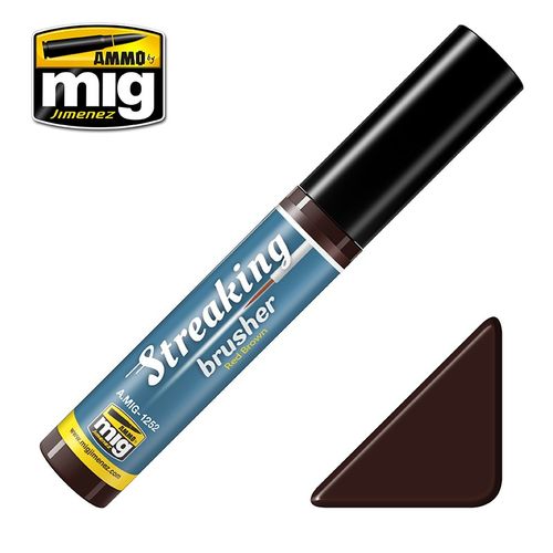 AMMO of Mig Jimenez A.MIG 1252 Red Brown Streakingbrusher