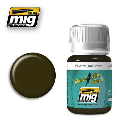 AMMO of Mig Jimenez A.MIG 1614 PLW Neutral Brown