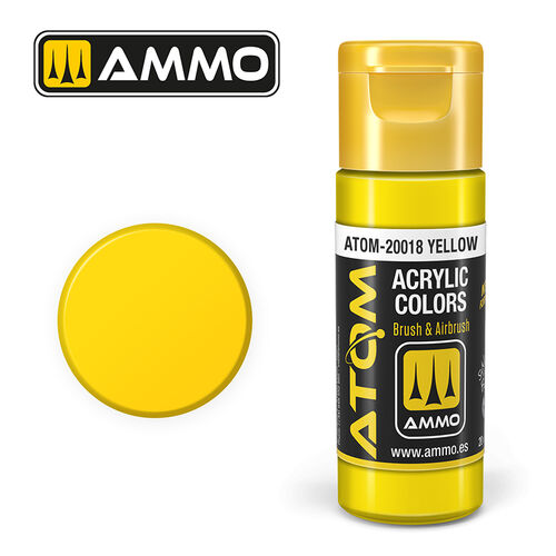AMMO of Mig Jimenez ATOM-20018 ATOM COLOR Yellow