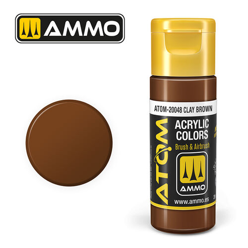 AMMO of Mig Jimenez ATOM-20048 ATOM COLOR Clay Brown