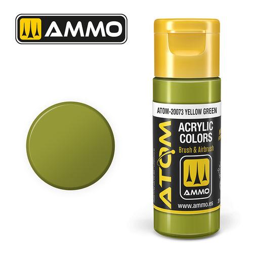 AMMO of Mig Jimenez ATOM-20073 ATOM COLOR Yellow Green