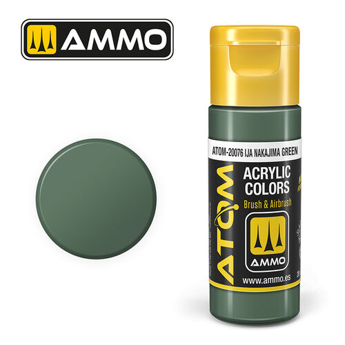 AMMO of Mig Jimenez ATOM-20076 ATOM COLOR IJA Nakajima Green